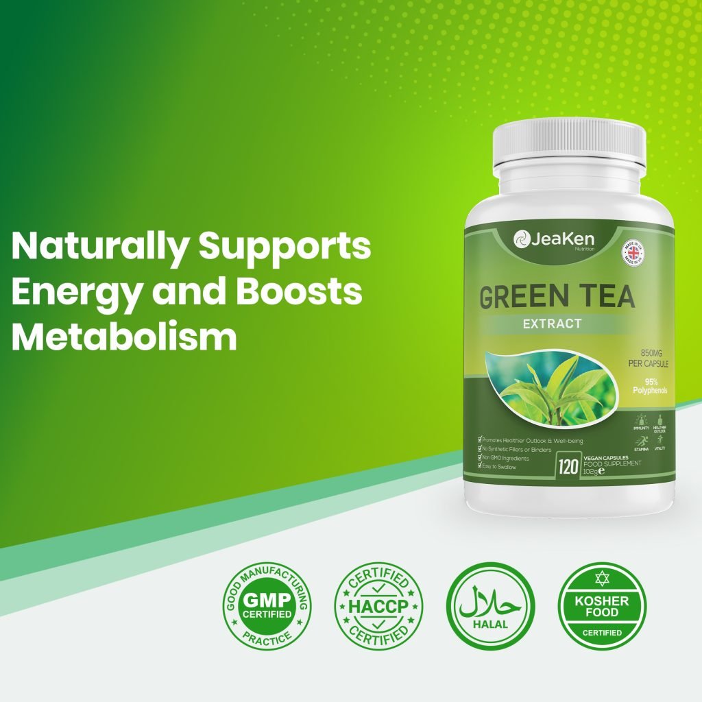 Green Tea Capsules – 850mg - JeaKen